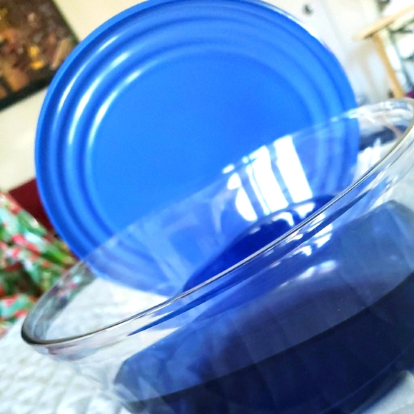 Tupperware | Dining | Brand New Tupperwares Sheerly Elegant Saphire Serving Bowl | Poshmark